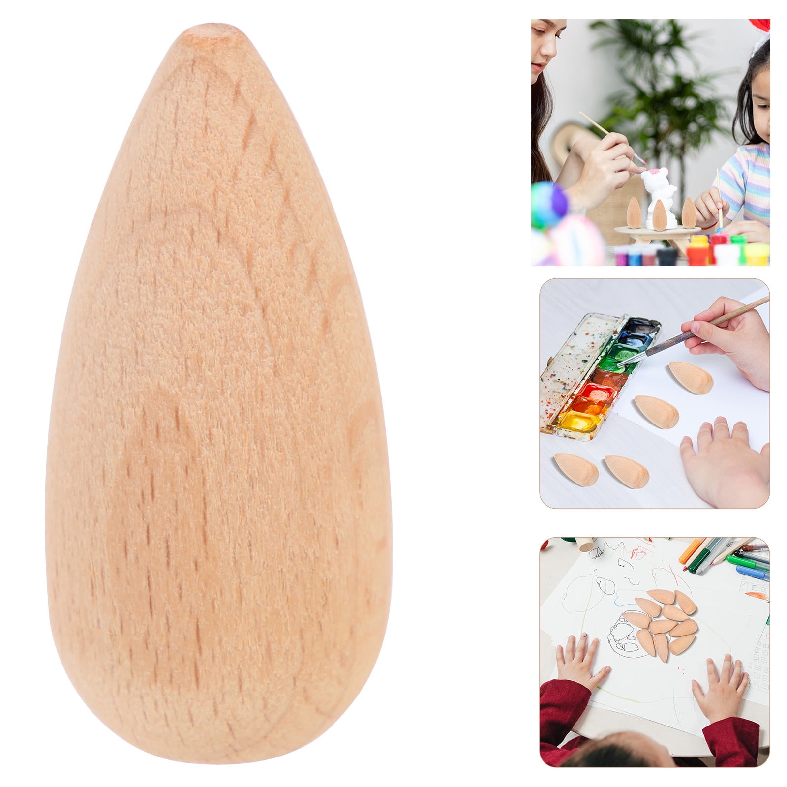 NIYANGLE 10Pcs Wooden Peg Dolls For Home Decor Diy Hand-Painted Light ...