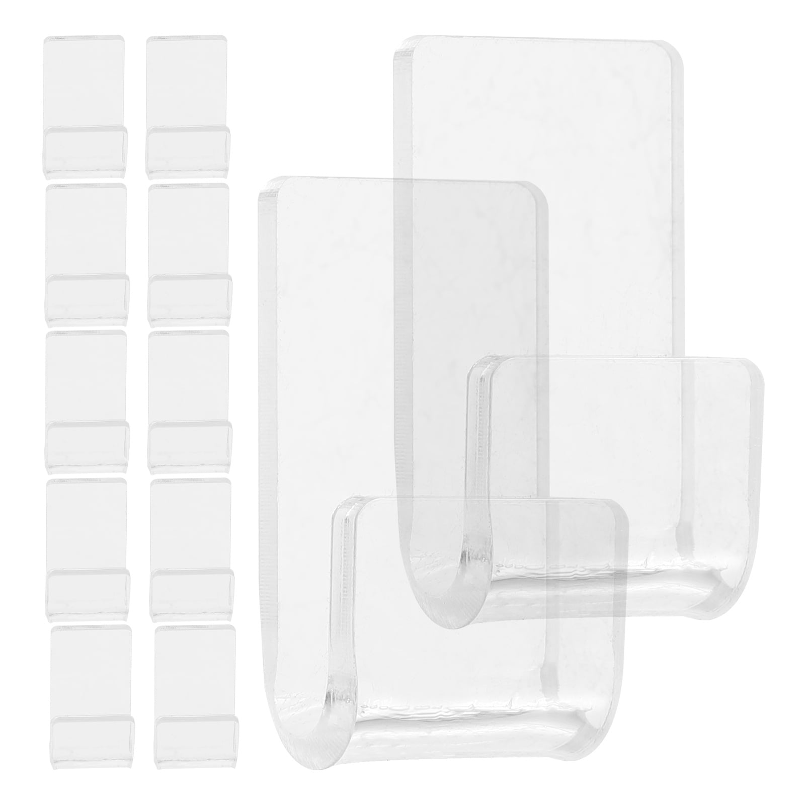 NIYANGLE 12Pcs Clear Record Holder Clear Acrylic Wall Mount For Albums ...