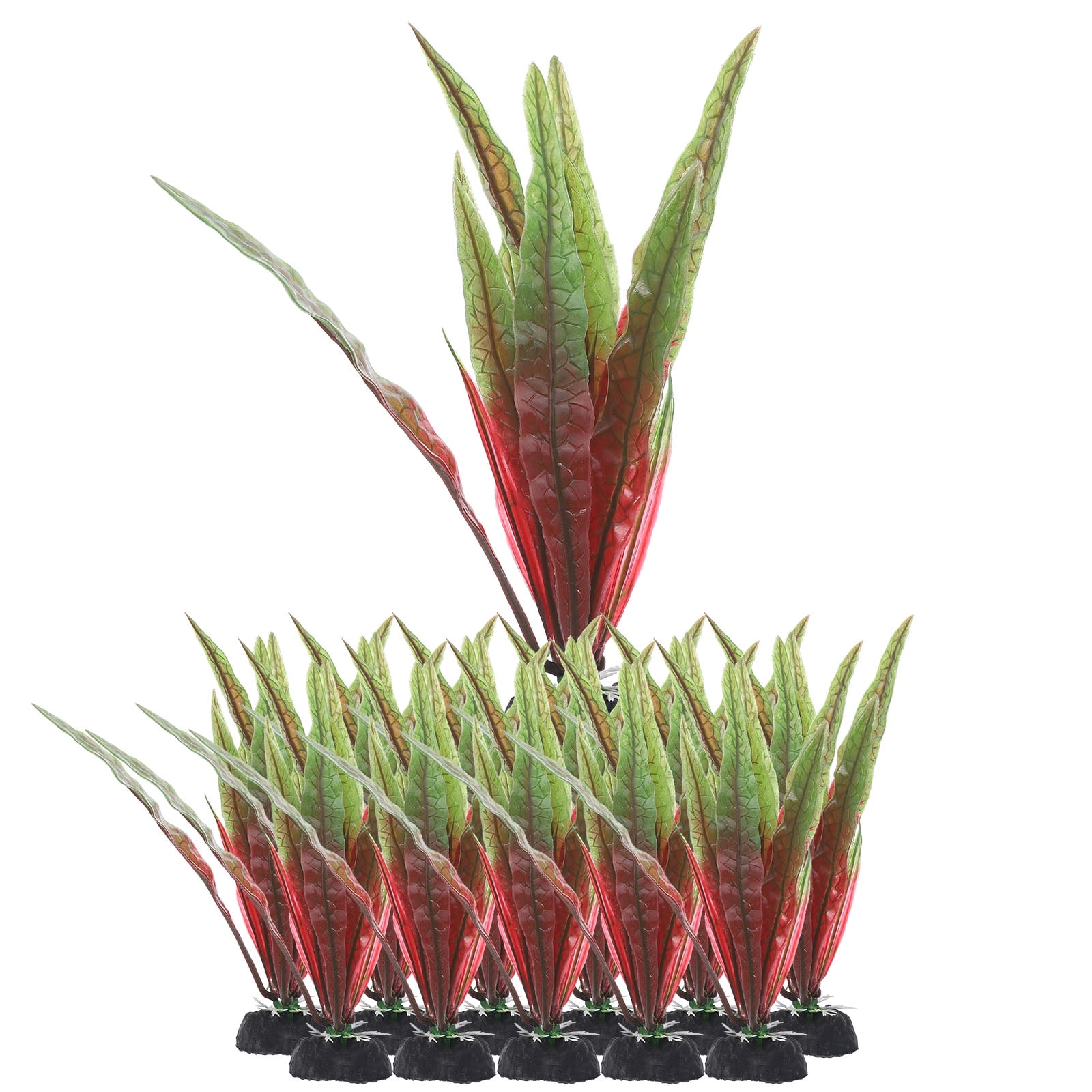 NIYANGLE 12Pcs Multi-Colored Lifelike Seaweed Shape Fake Plants for ...