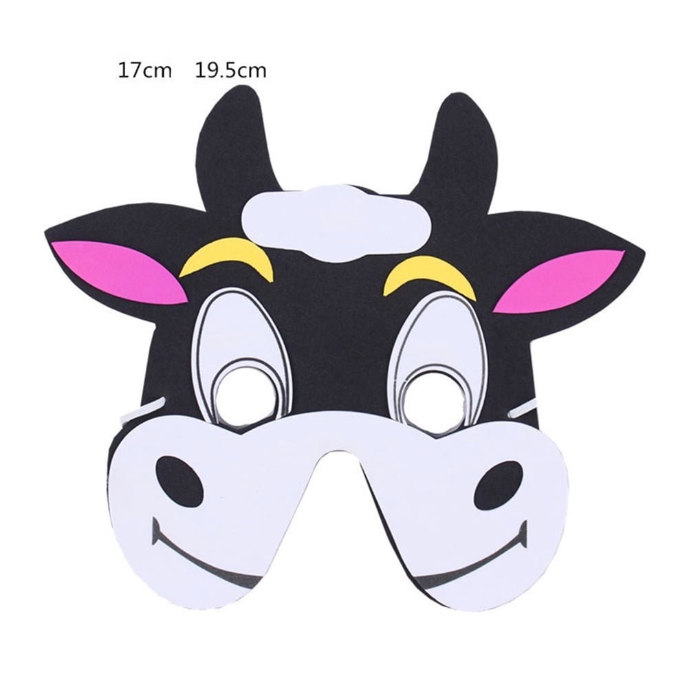 NIYANGLE 16Pcs EVA Cute Cartoon Mask for Kids in Assorted Color for ...