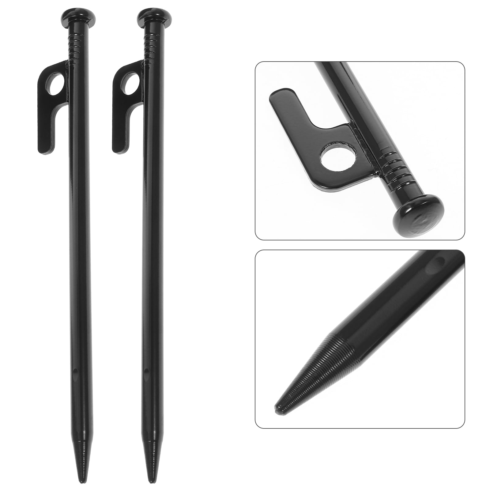 NIYANGLE 18Pcs Metal Tent Nails for Tent Fixing in Outdoor Camping ...