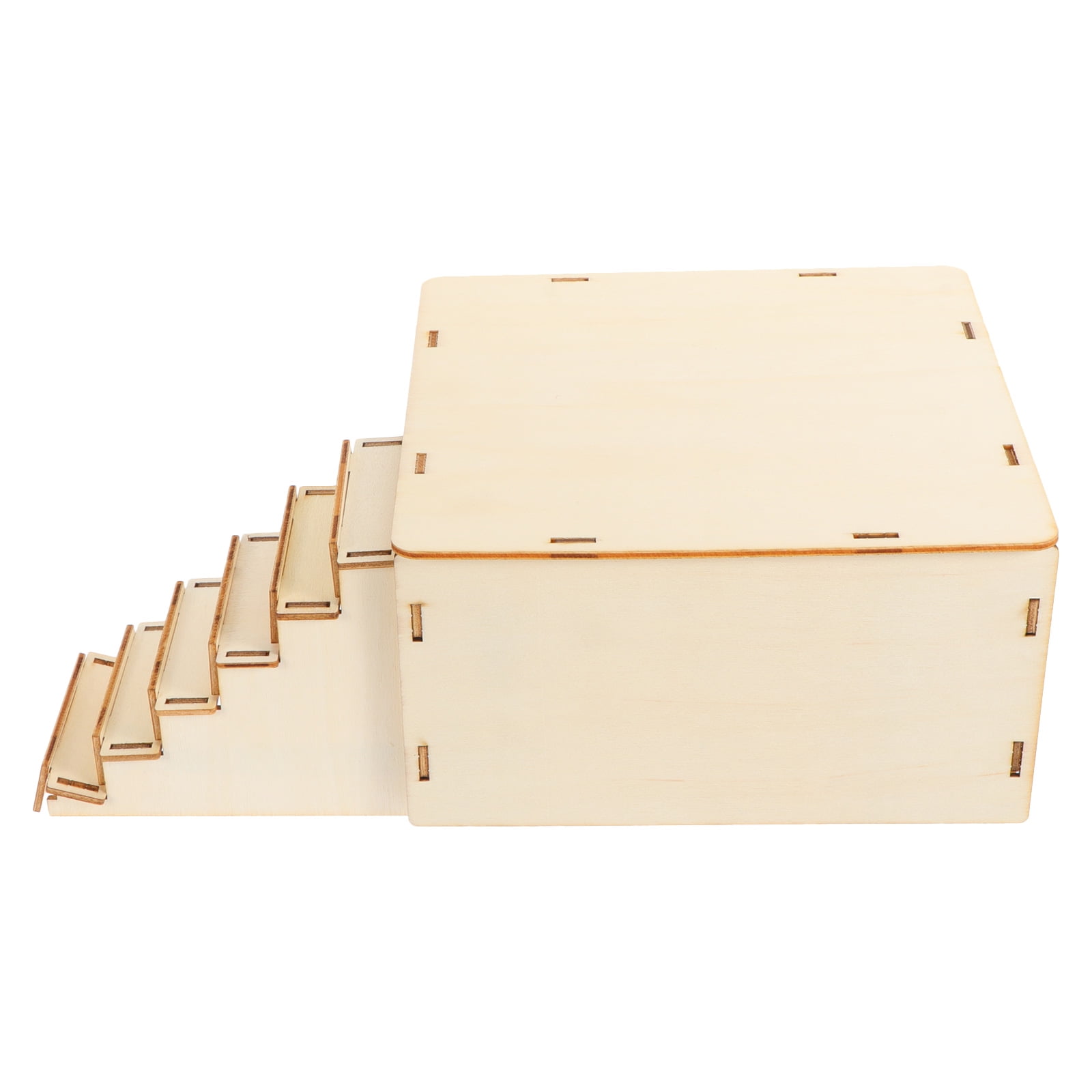 NIYANGLE 1Pack Small Rabbit Wooden House Light Brown Multipurpose ...