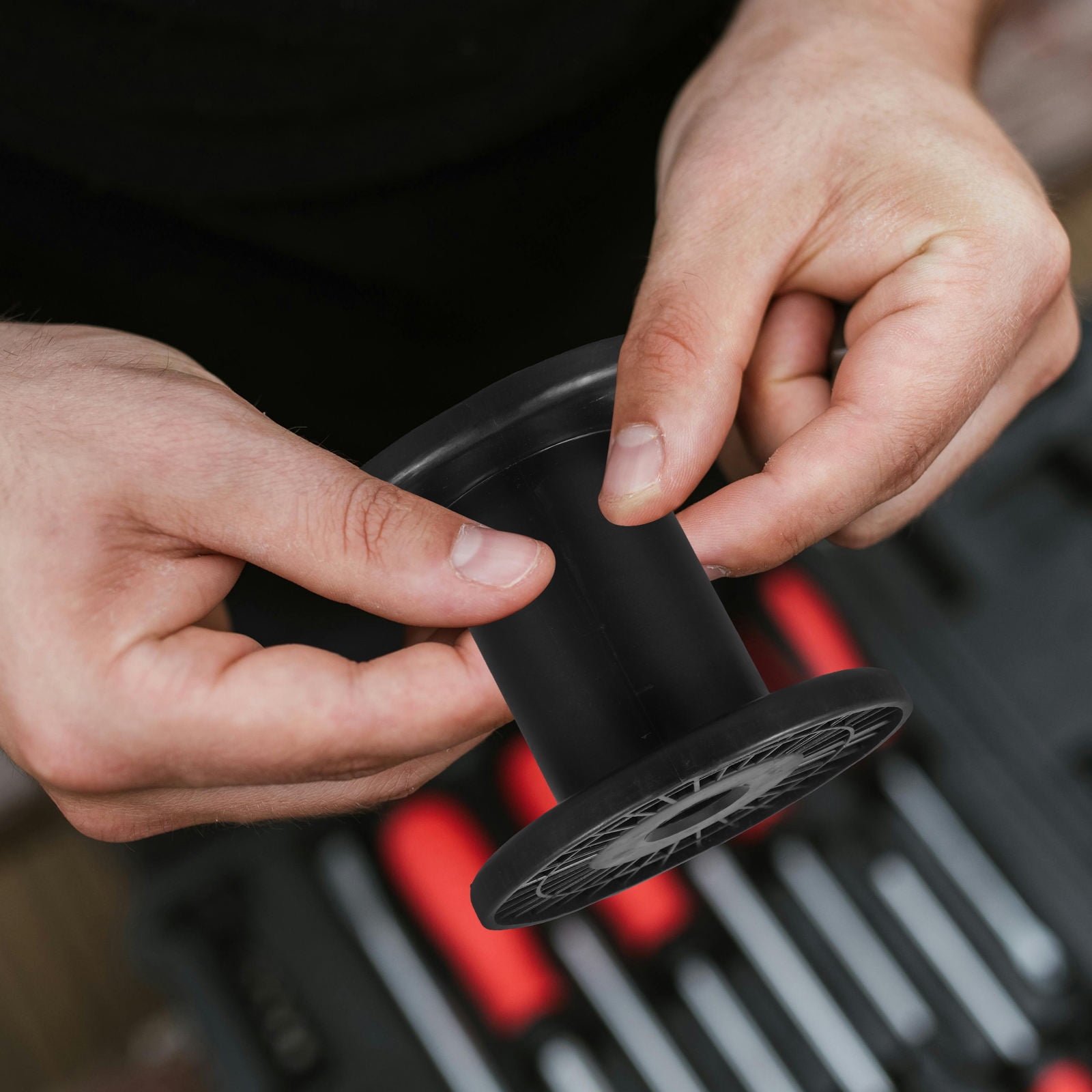 NIYANGLE 1Pcs Black Plastic Extension Cord Spool for Cable Winding in ...