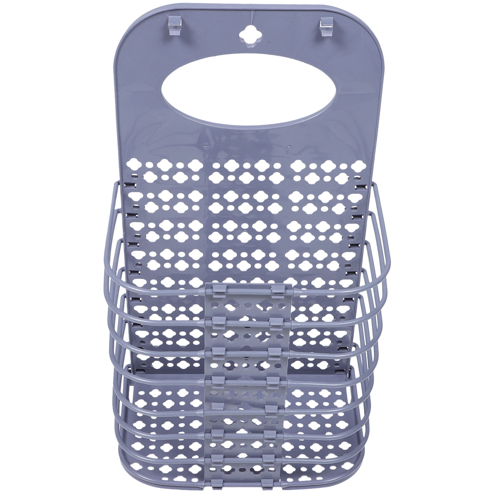 NIYANGLE 1Pcs Extra Large Foldable Laundry Basket Grey Plastic Wall ...