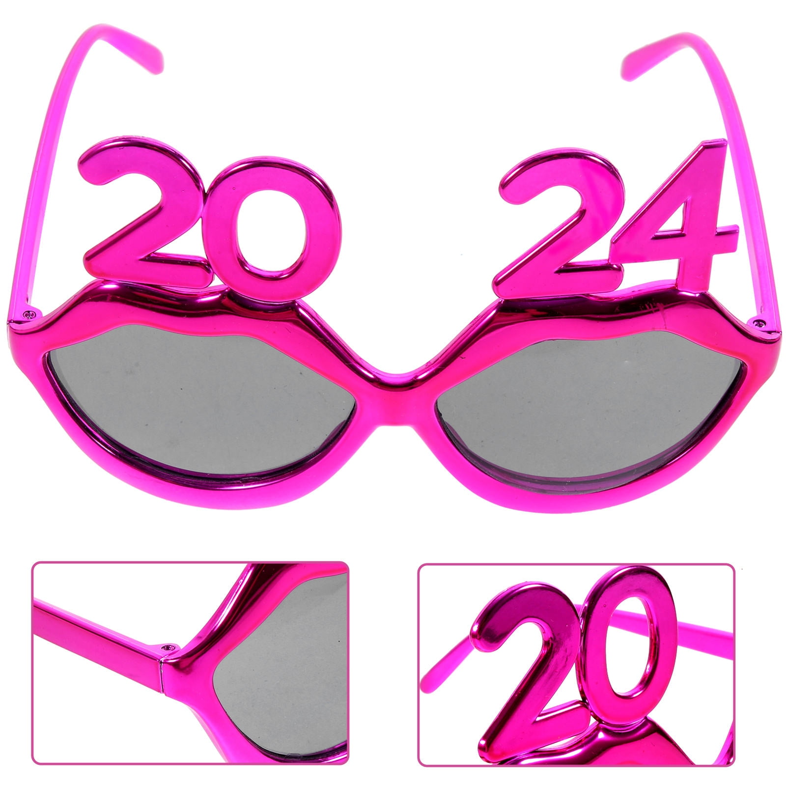 NIYANGLE 1Pcs New Year Party Accessories Rosy Color Number Design 2024 ...