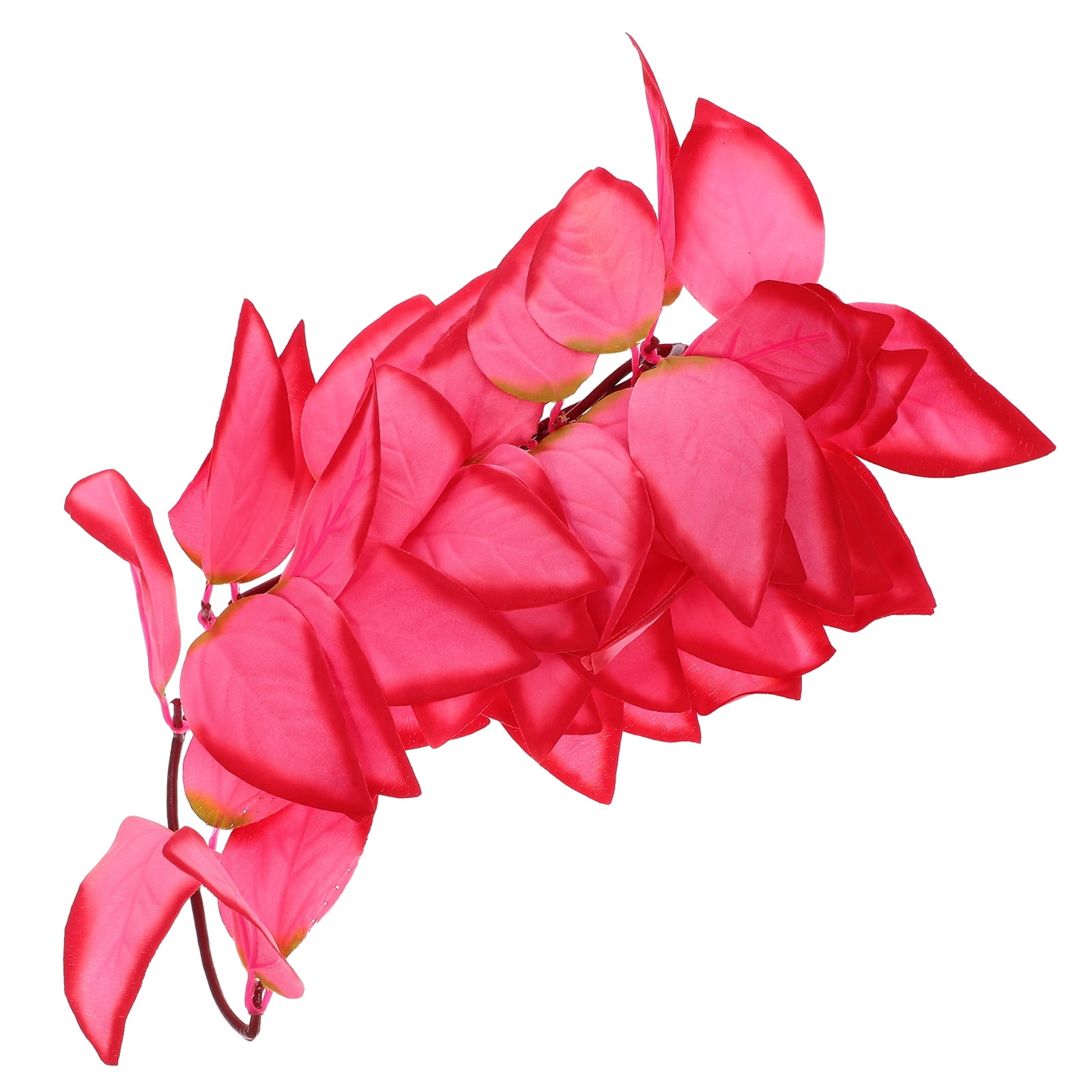 NIYANGLE 1Pcs Rosy Vine Shape Plastic Aquarium Decoration Plants ...