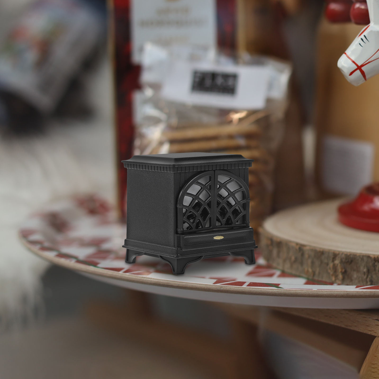 NIYANGLE 1Set Fireplace for Mini House Plastic Material Warm Atmosphere ...