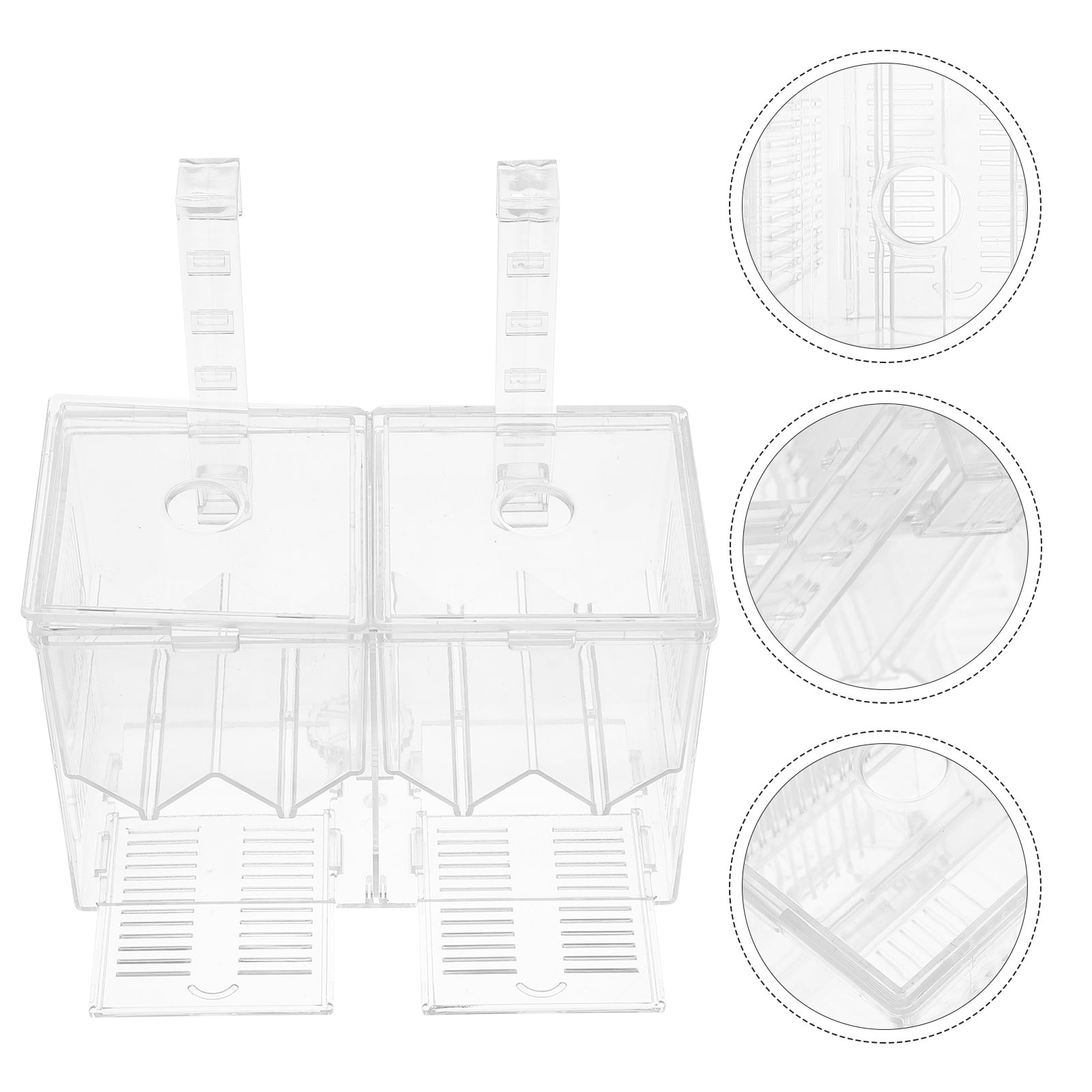 NIYANGLE Fish Breeding Box Aquarium Isolation Box Transparent Acrylic ...