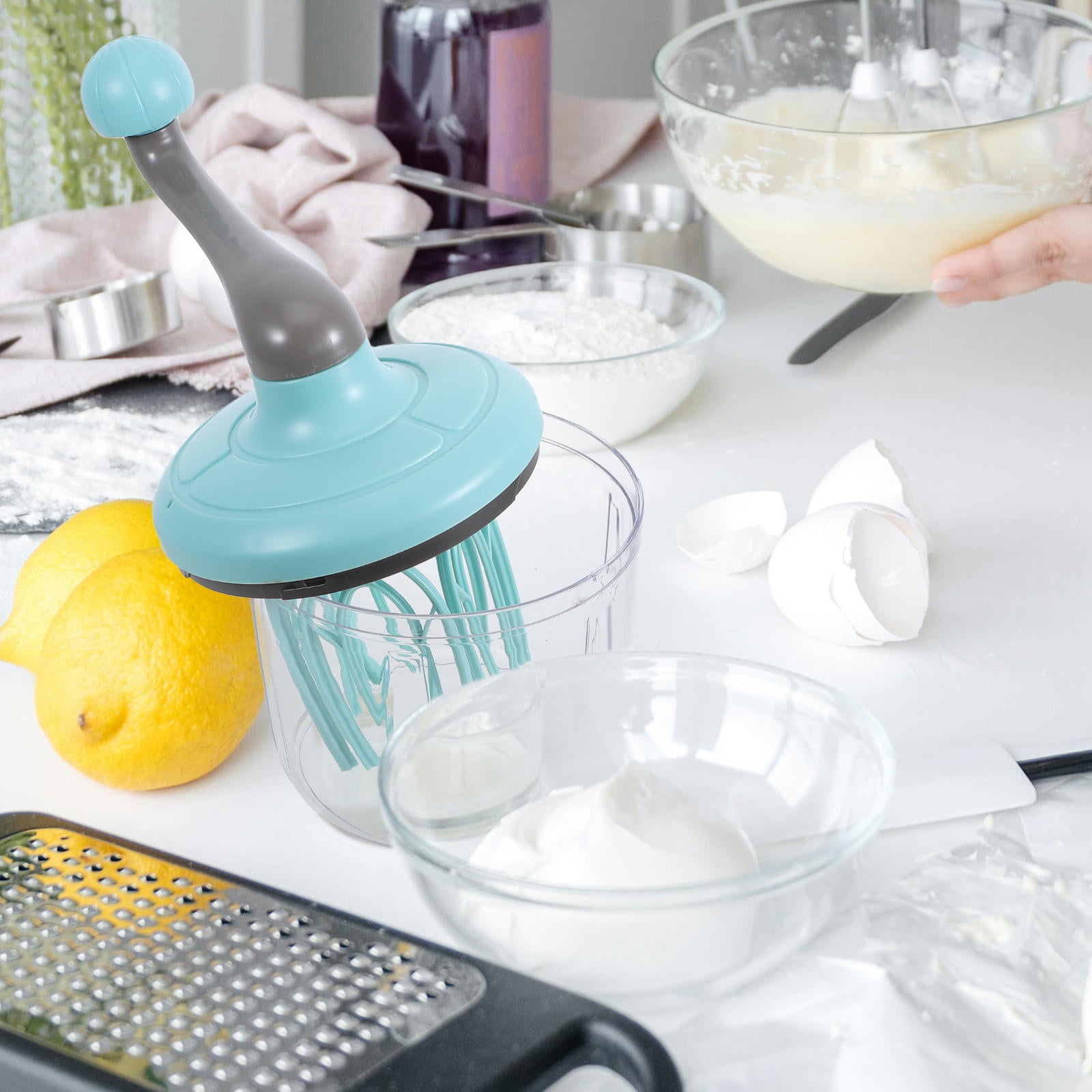 NIYANGLE 1Set Hand Crank Egg Beater in Green for Whipping Cream Maker ...