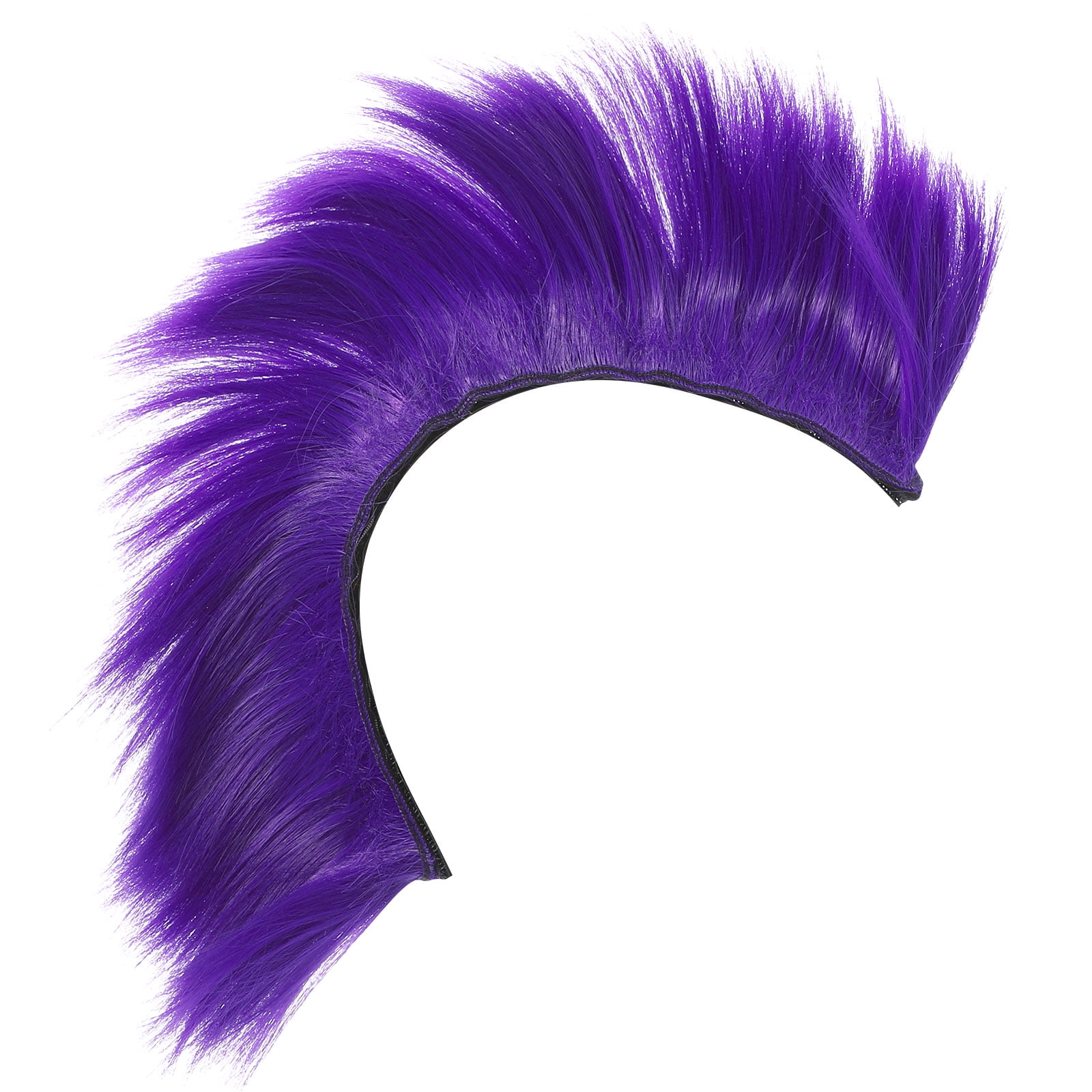 NIYANGLE 1Set Purple Mohawk for Helmet Wig Synthetic Material Carnival ...