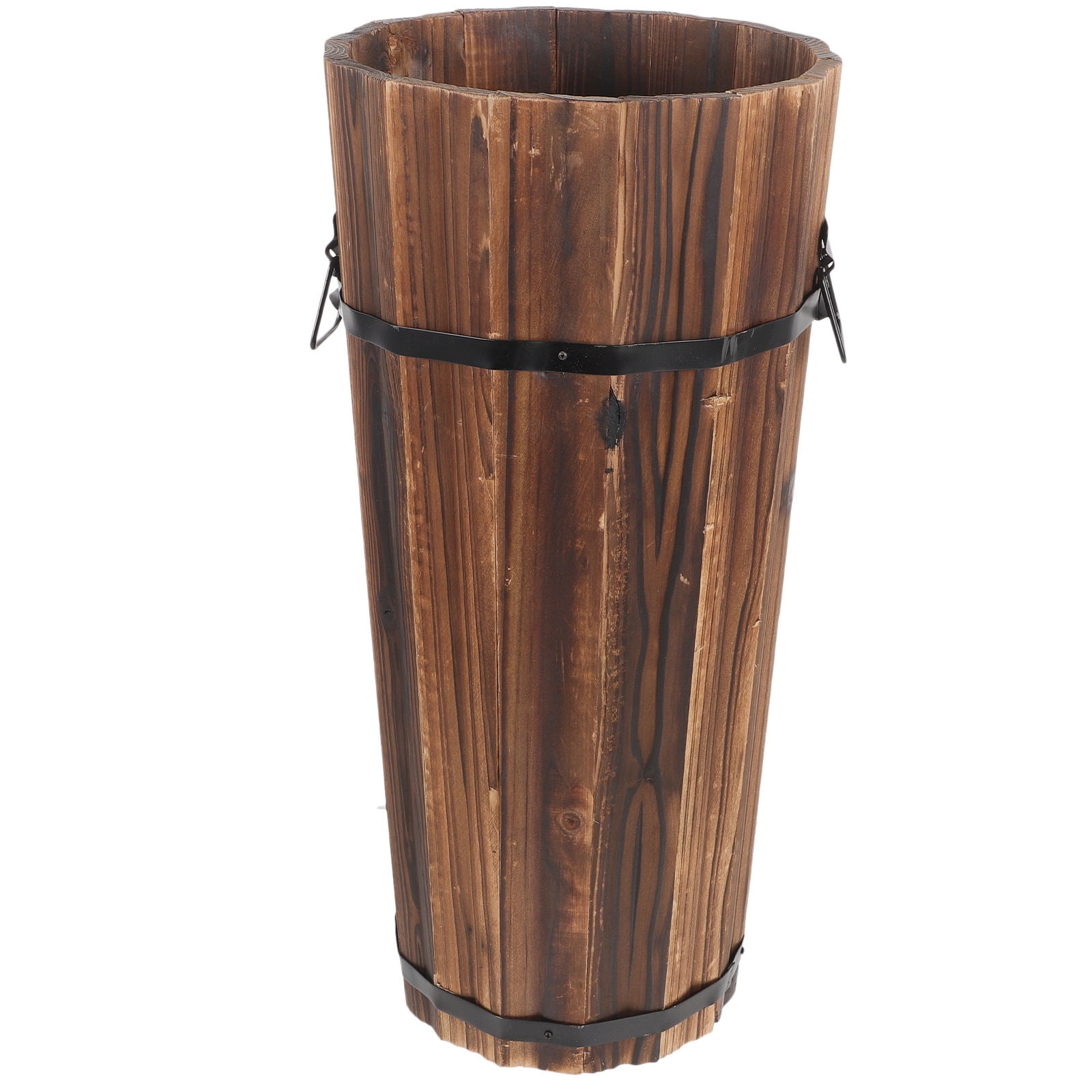 NIYANGLE 1Set Rustic Wooden Planter Pot for Indoor Decor Balcony Flower ...