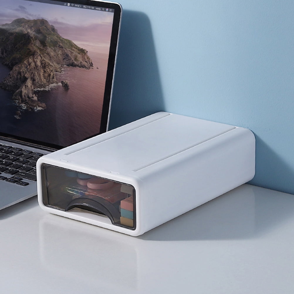 NIYANGLE Desktop Organizer Plastic White 1Pcs 9.8X6.7In - Walmart.com