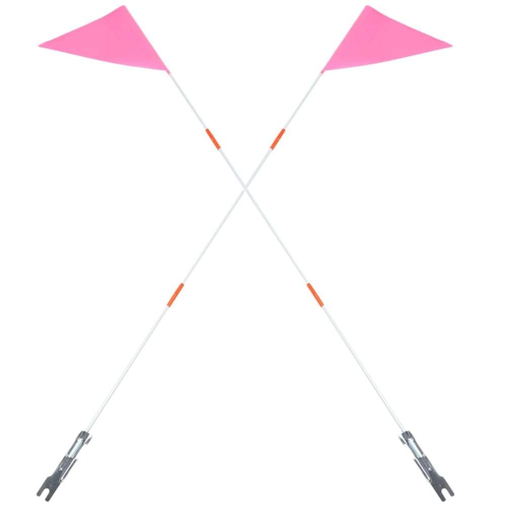 NIYANGLE Bike Flags for Safety Pink 2 Sets - Walmart.com