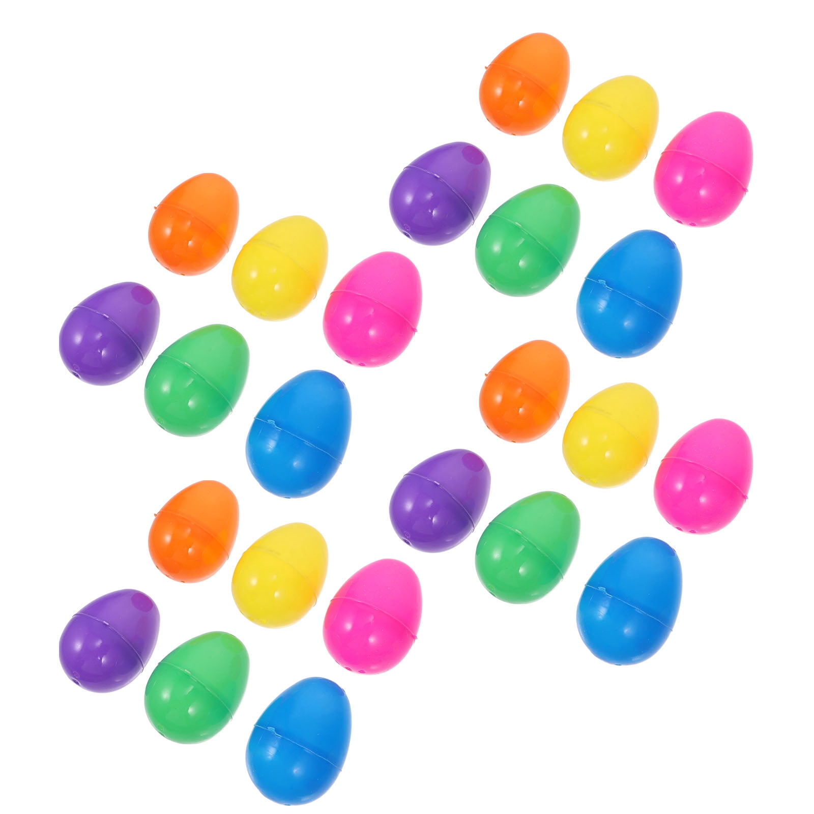 NIYANGLE Blank Fillable Eggs Plastic Egg Shape Box Design Assorted ...