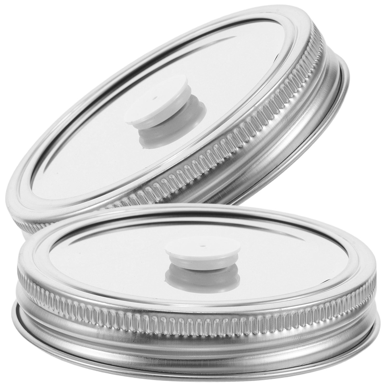 NIYANGLE 2Pcs Ever Jar Vacuum Sealer Kit for Jars Silver Split Type ...