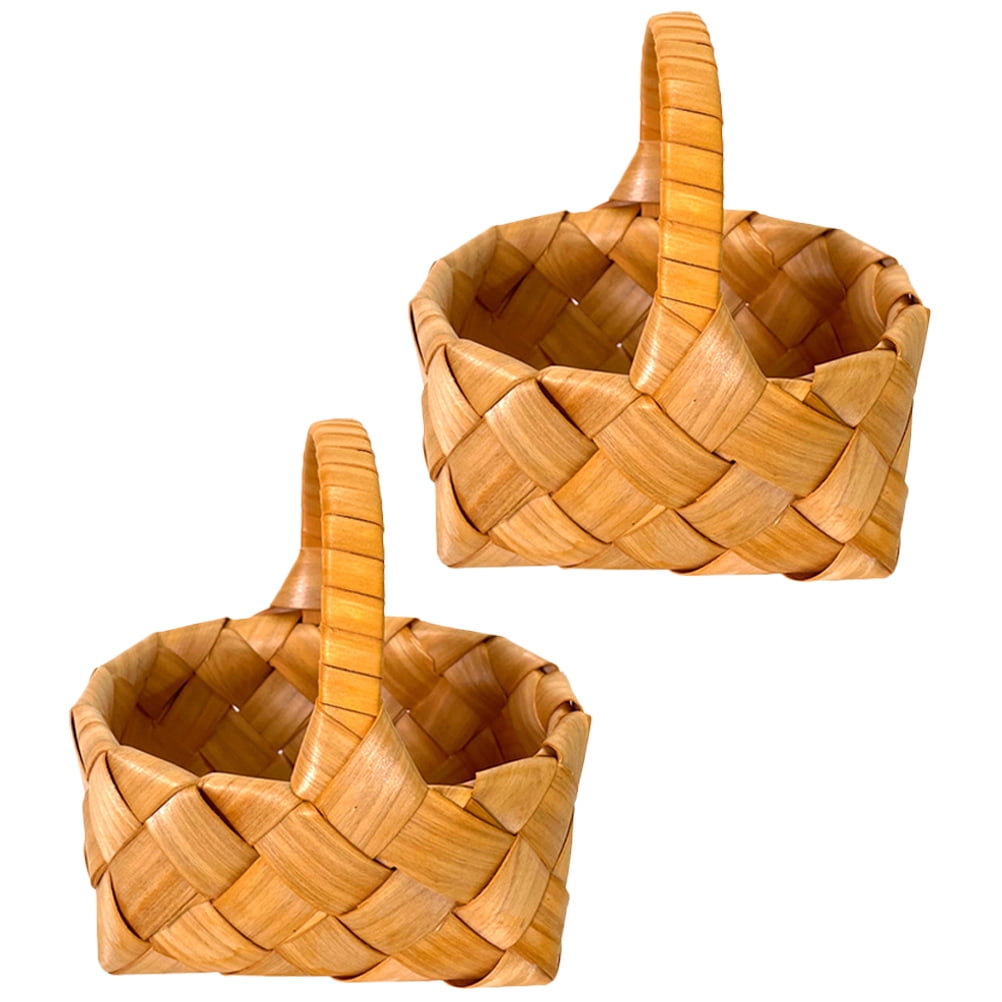 NIYANGLE 2Pcs Light Brown Woven Baskets for Living Room and Bedroom ...