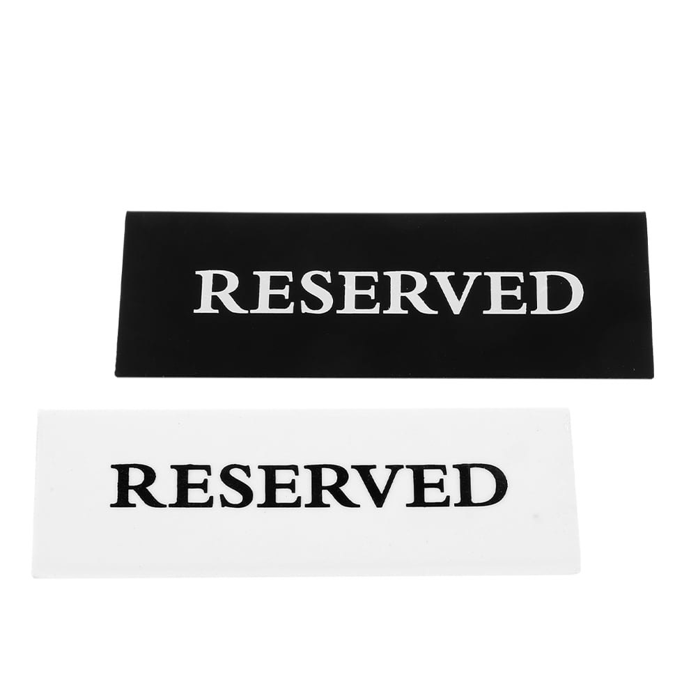 NIYANGLE 2Pcs Modern Acrylic Reserved Sign for Menu Display in Dining ...