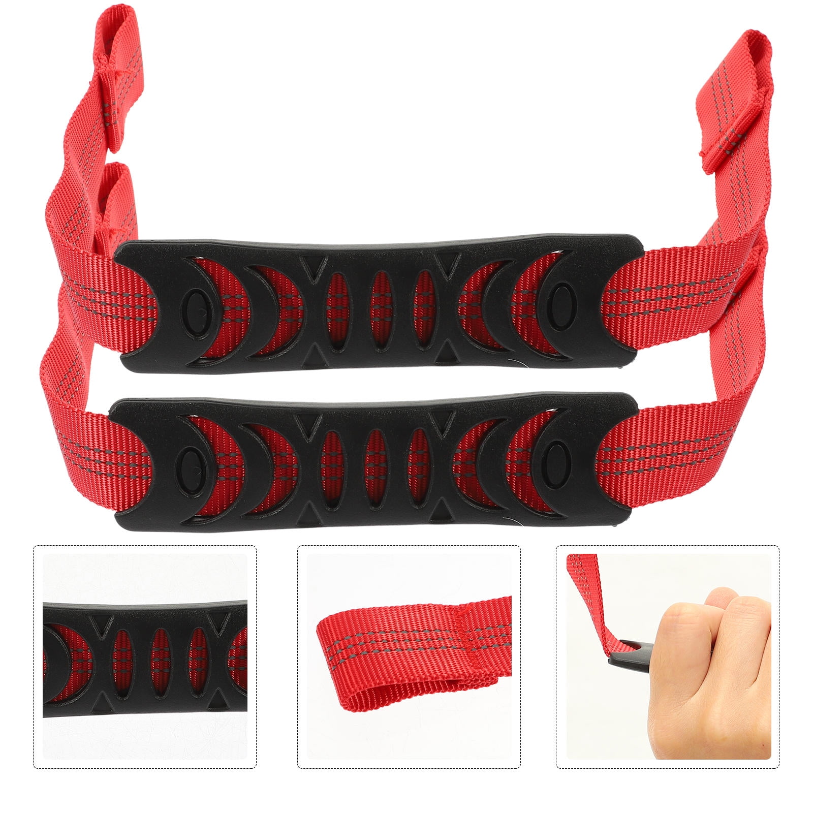 NIYANGLE 2Set Ergonomic Support Nylon Headrest Grab Handle for Pregnant ...