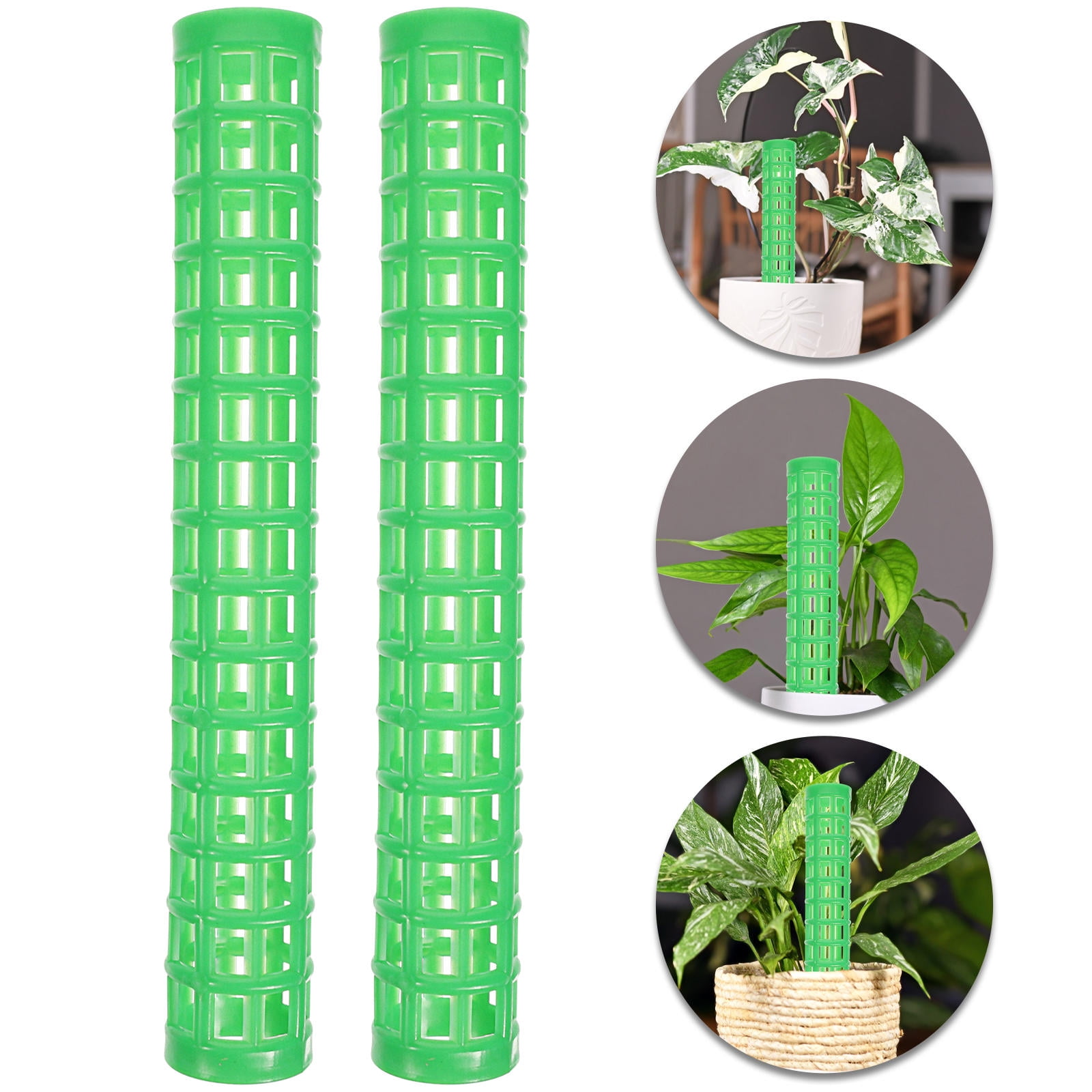 NIYANGLE 2Set Stackable Moss Poles for Climbing Plants Monstera PP ...