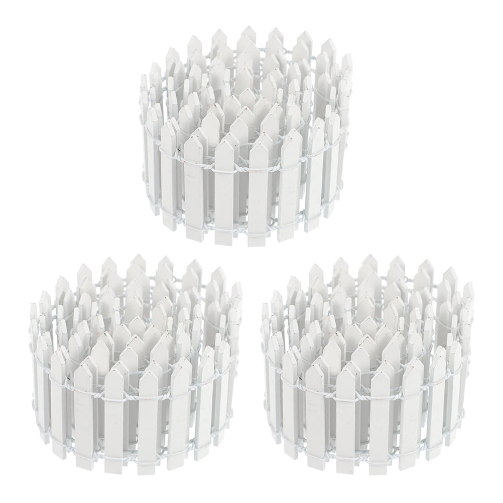 NIYANGLE 3 Rolls Mini Fence Model Compact Design Diy Mini Fence for ...