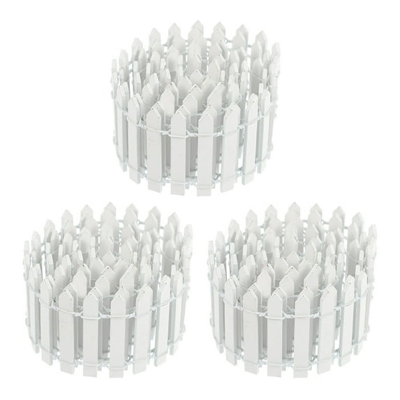 NIYANGLE 3 Rolls Mini Fence Model Compact Design Diy Mini Fence for ...