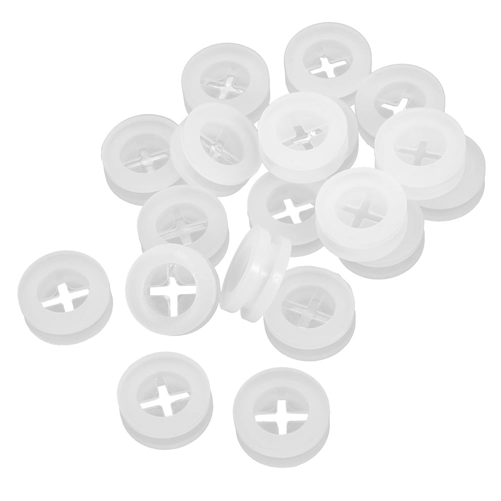 NIYANGLE Silicone Straw Plug Mason Jar Lids White 24pcs - Walmart.com