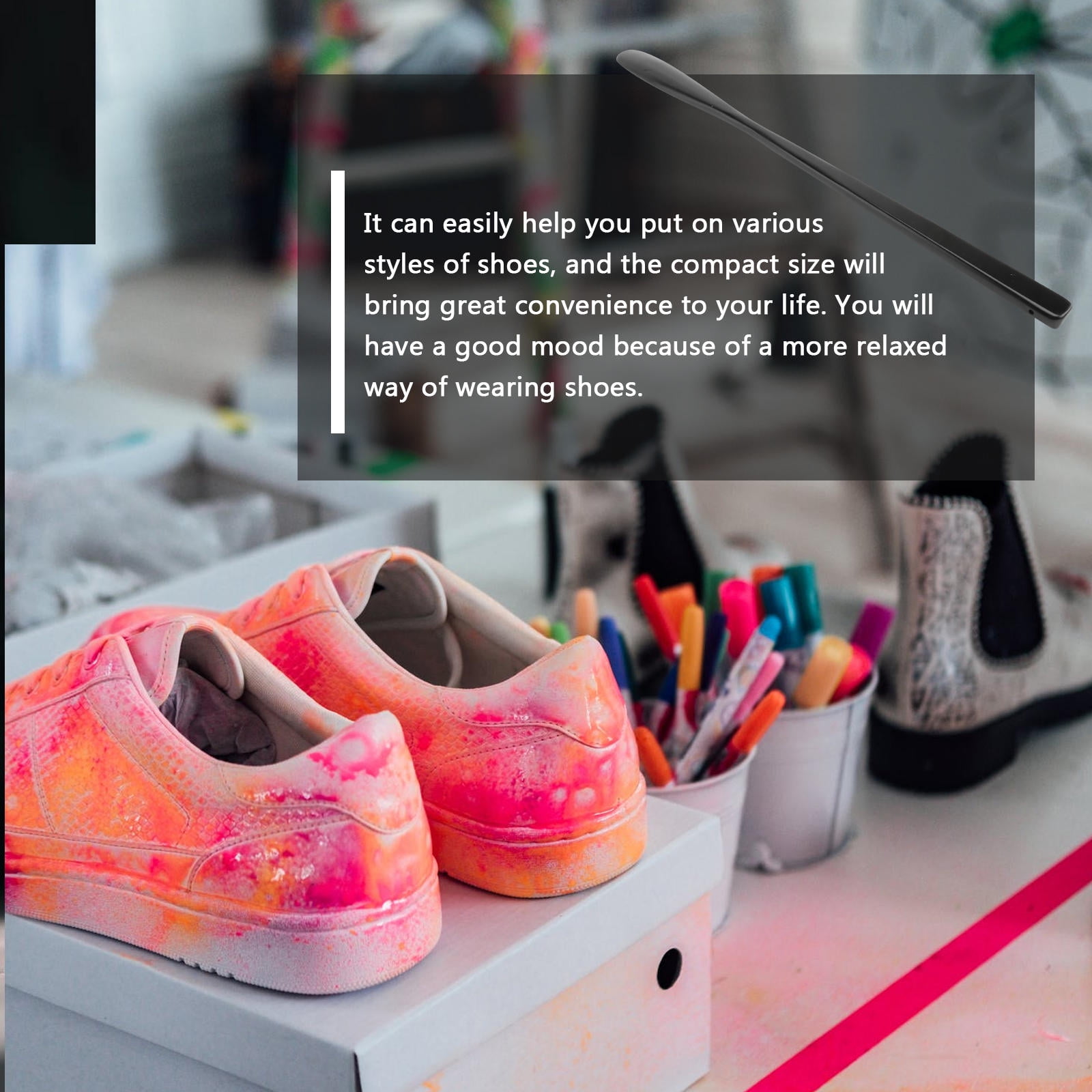 NIYANGLE 33Set Solid Wood Shoe Puller Wall Mountable Shoe Horn for ...