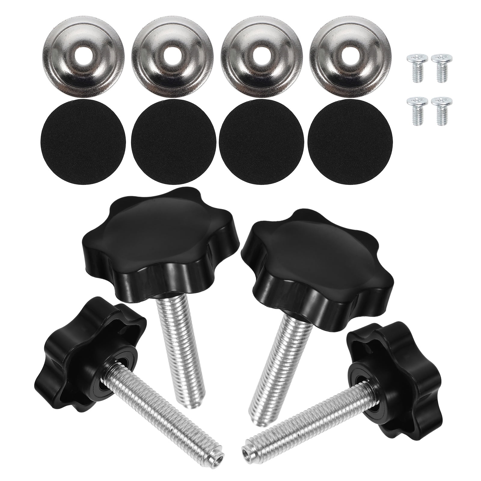 NIYANGLE 4 Sets Non-Slip Effect Threaded Knob for Shop-Built Jigs and ...