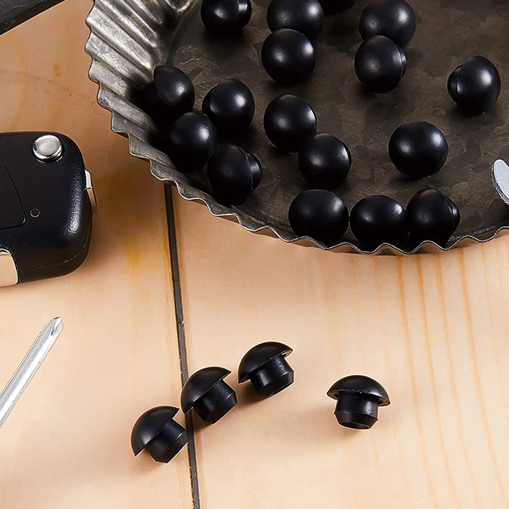 NIYANGLE 40Pcs Black Rubber Jack Plugs for Sealing in Automotive ...