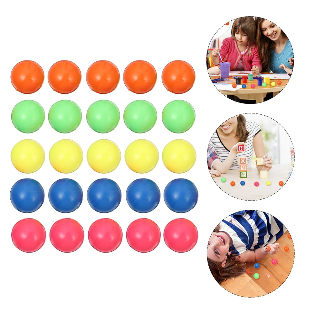 NIYANGLE 48Set Probability Learning Toys Round Hard Plastic Balls 1.5X1 ...