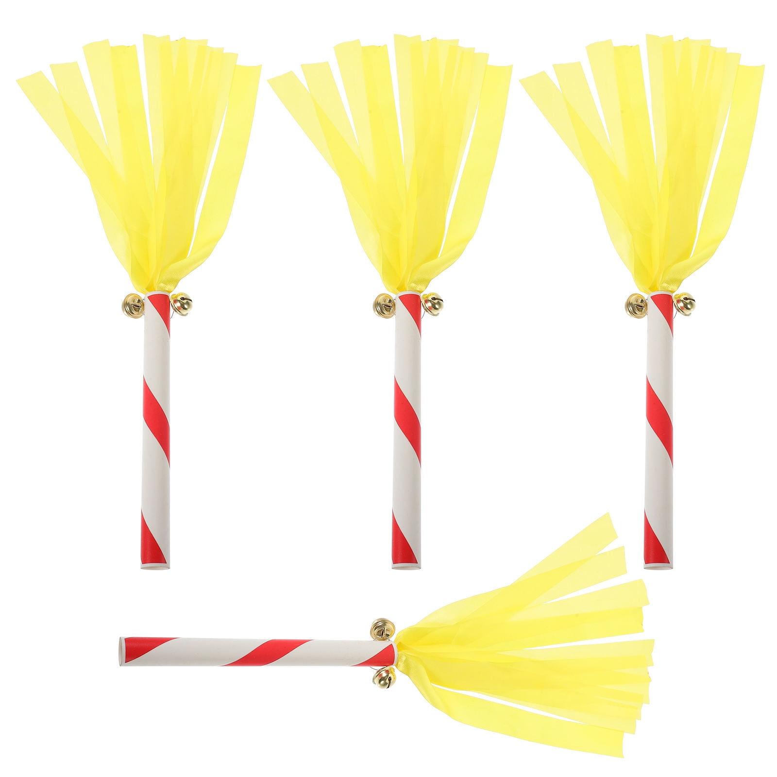 NIYANGLE 4Set Thundersticks Cylindrical Yellow Pvc For Cheerleading ...