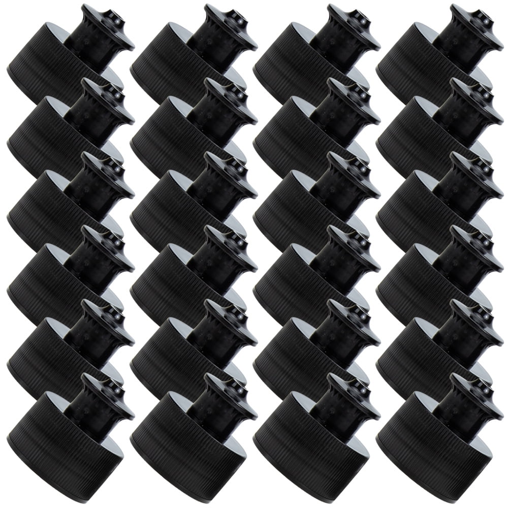 NIYANGLE 50Pack Plastic Round Bottle Caps for Water Bottles with Push ...