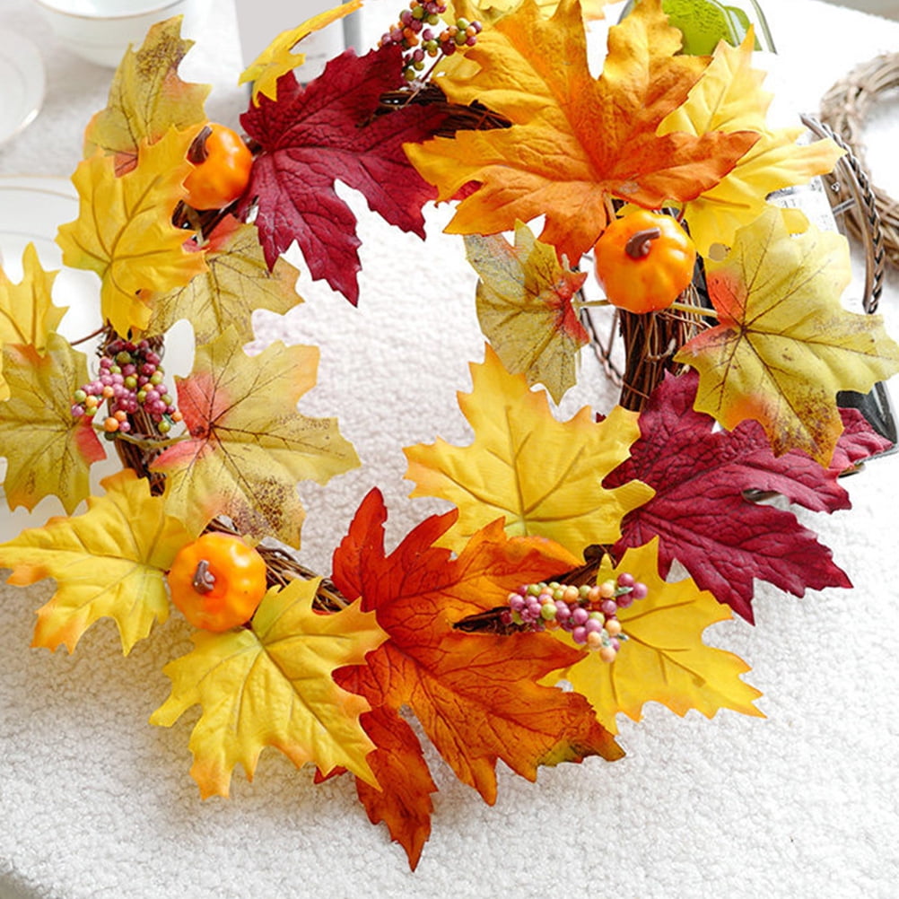 NIYANGLE 54Pcs Flower Centerpiece Assorted Color Autumn Wreaths Resin ...