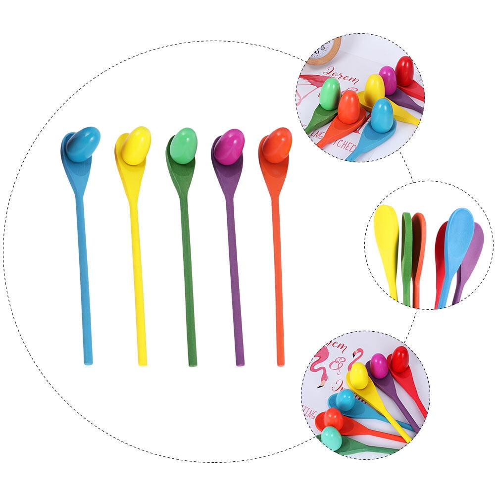 NIYANGLE 5Sets Balancing Training Toy Wooden Stick Shape For Kids And ...