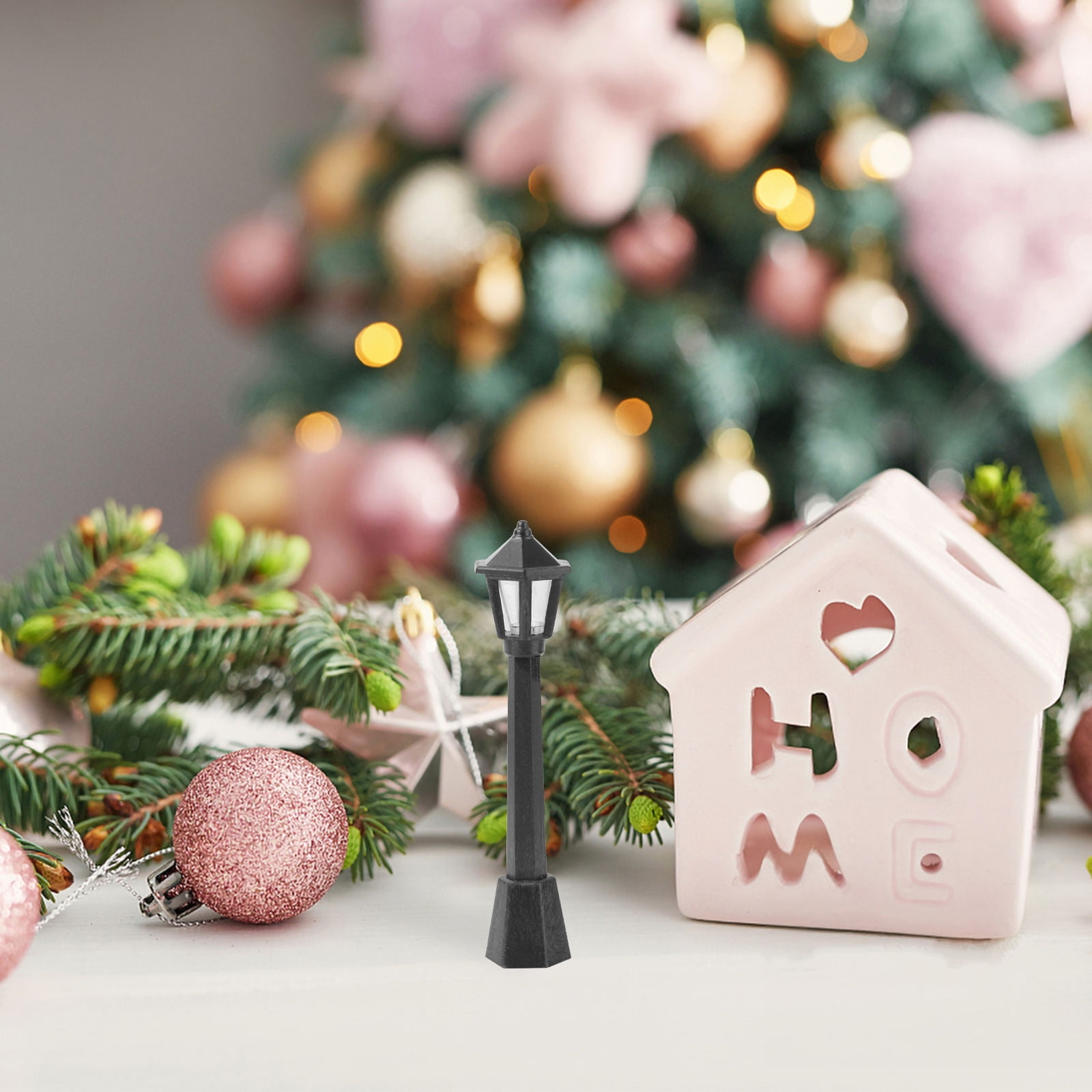 NIYANGLE 6Pcs Dollhouse Garden Accessories Simulation Mini Street Lamp ...