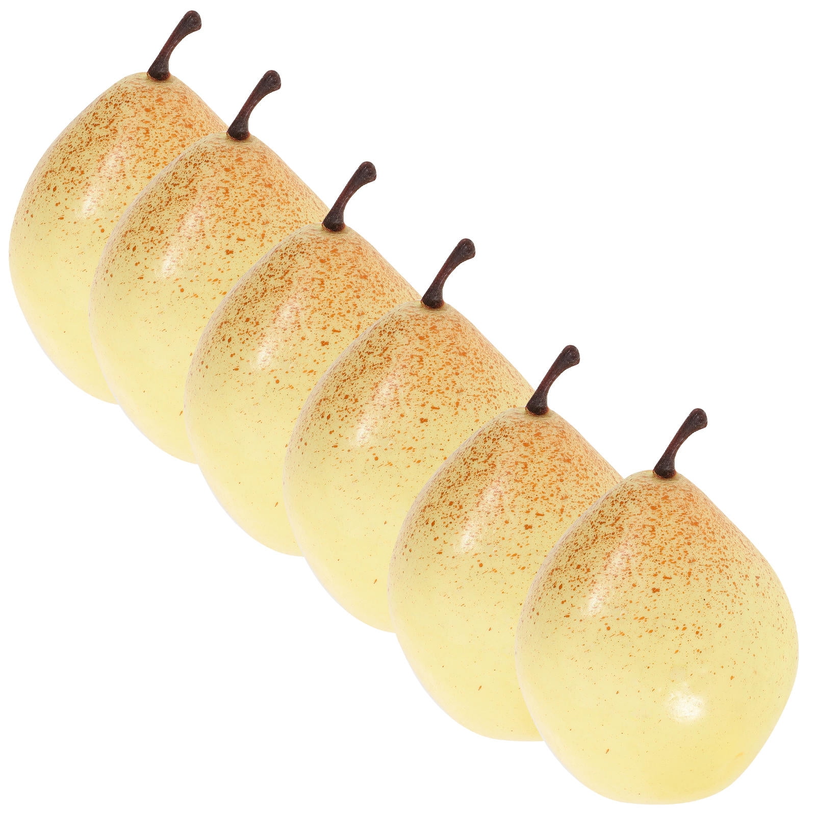 NIYANGLE 6Pcs Foam Artificial Pear Model for Table Decoration and Home ...