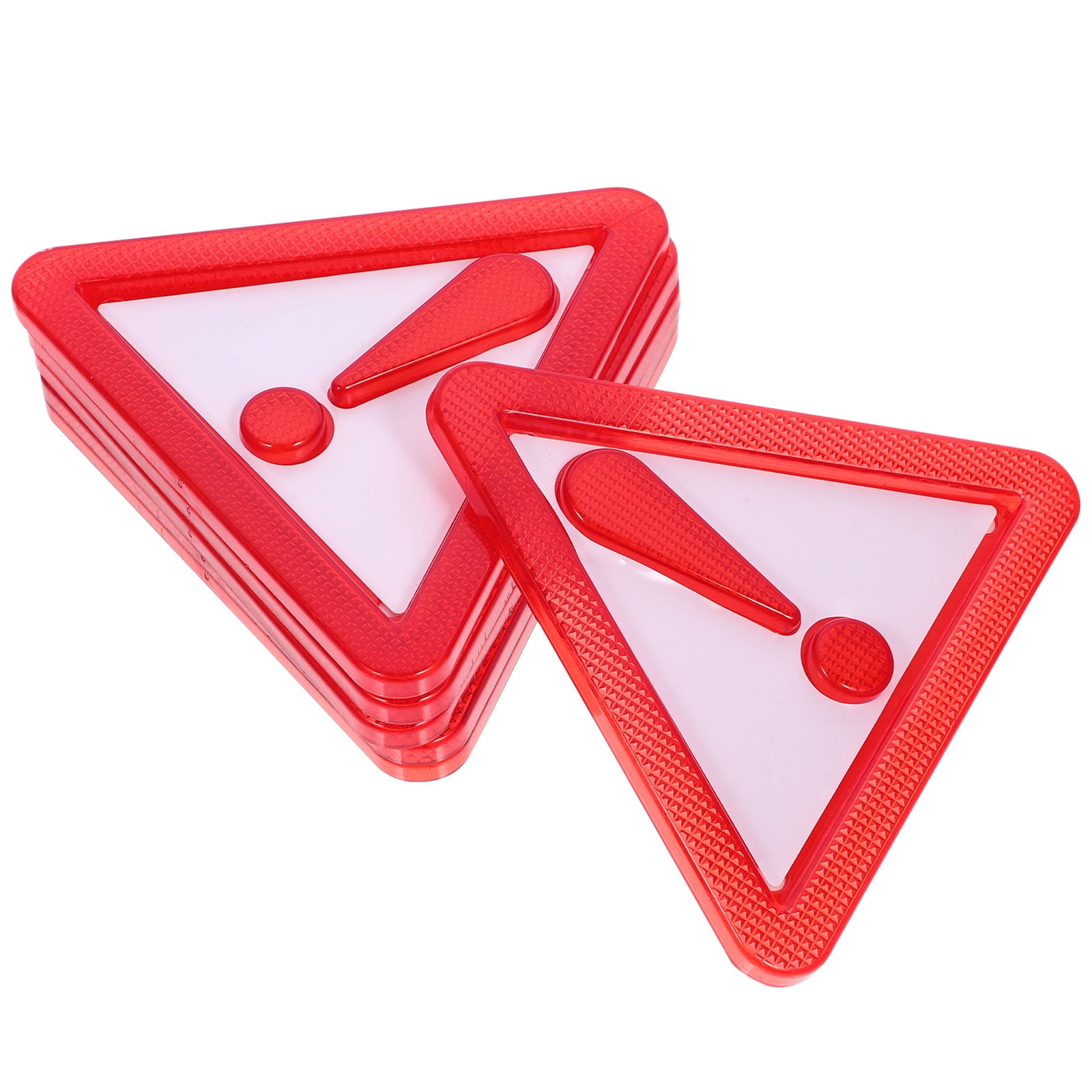 NIYANGLE 8Pcs Automotive Triangle Warning Sign for Night Driving 5.34X4 ...