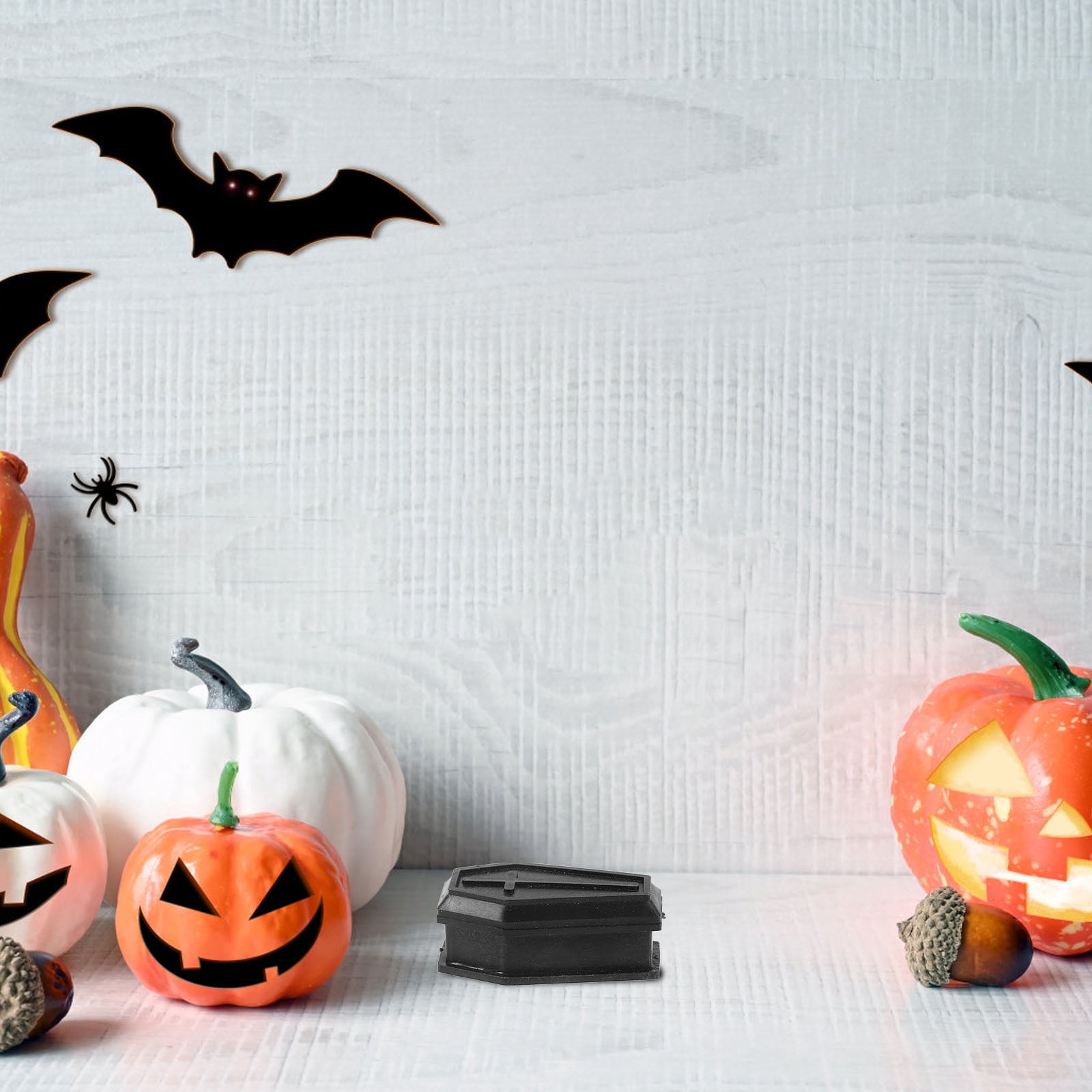 NIYANGLE 8Pcs Black Plastic Coffin Box Models for Atmosphere and Party ...