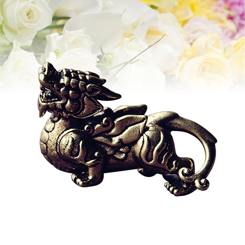 NIYANGLE Chinese Divine Statue 1Set Dark Brown 1.8in Miniature Figure ...
