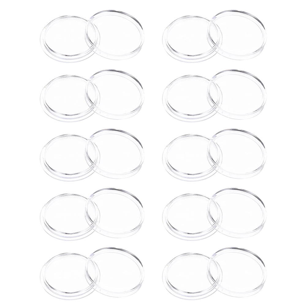 NIYANGLE Clear Coin Capsule 100Pcs for Storing and Displaying ...