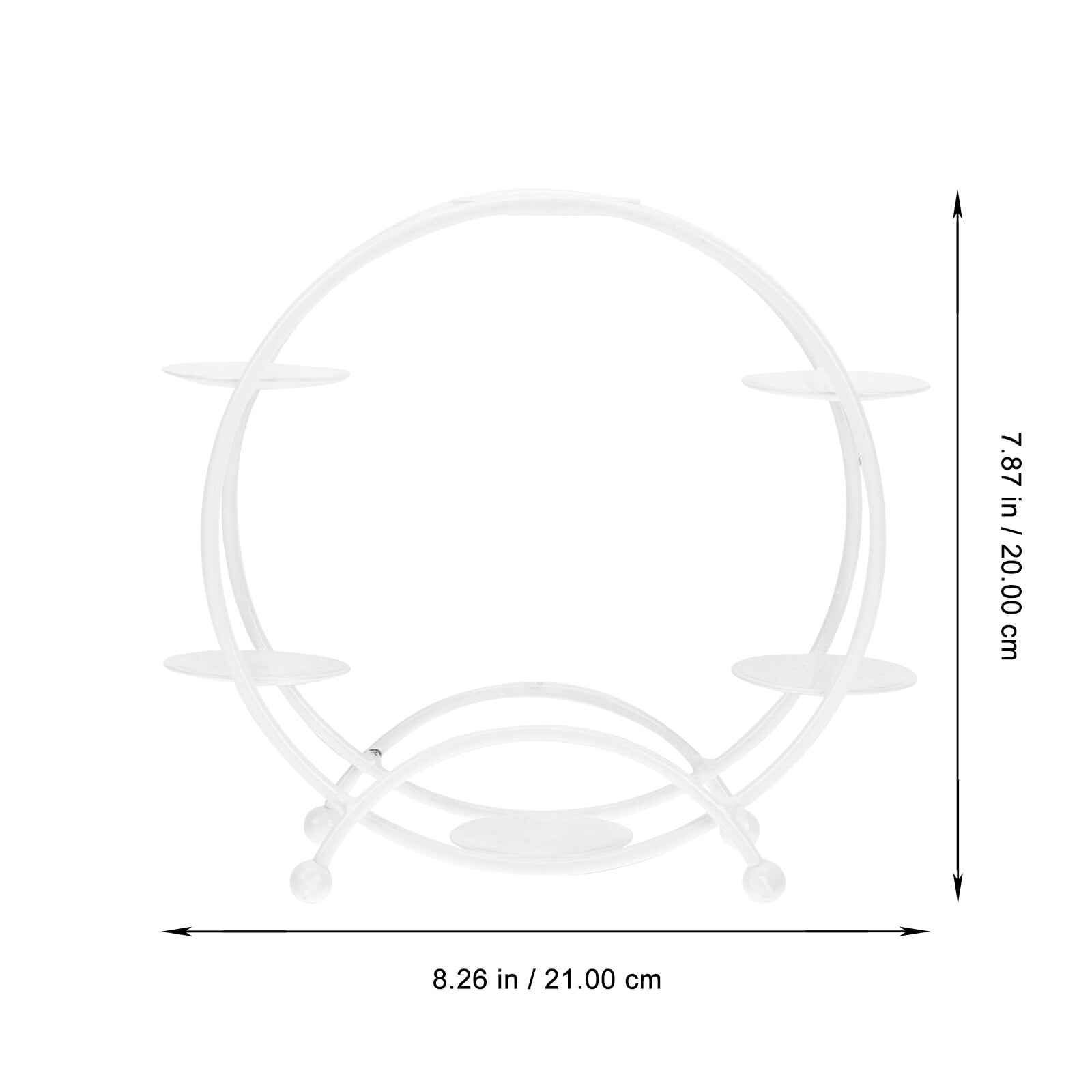 NIYANGLE Display Rack Stand 1Pack White Alloy Iron for 3D Models and ...