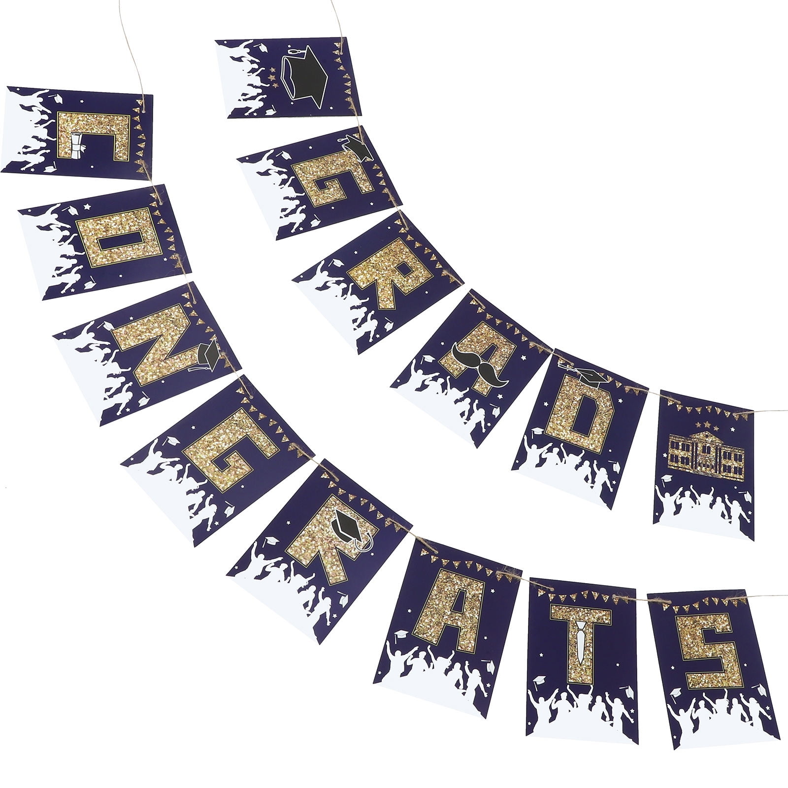 NIYANGLE Graduation Wall Banner Decors 2024 Graduation Banner 7.07X5 ...