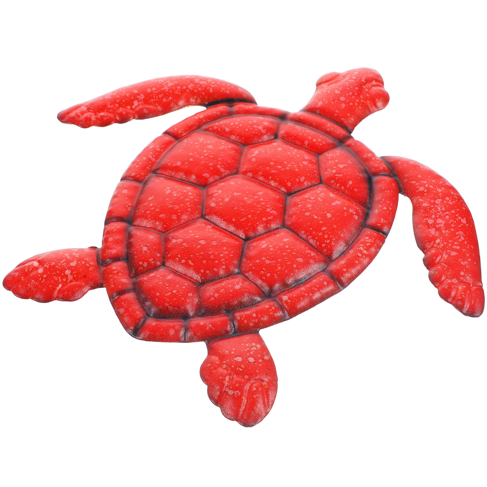 NIYANGLE Iron Turtle Shaped Decors 1Pack 21x21cm For Garden And Balcony ...
