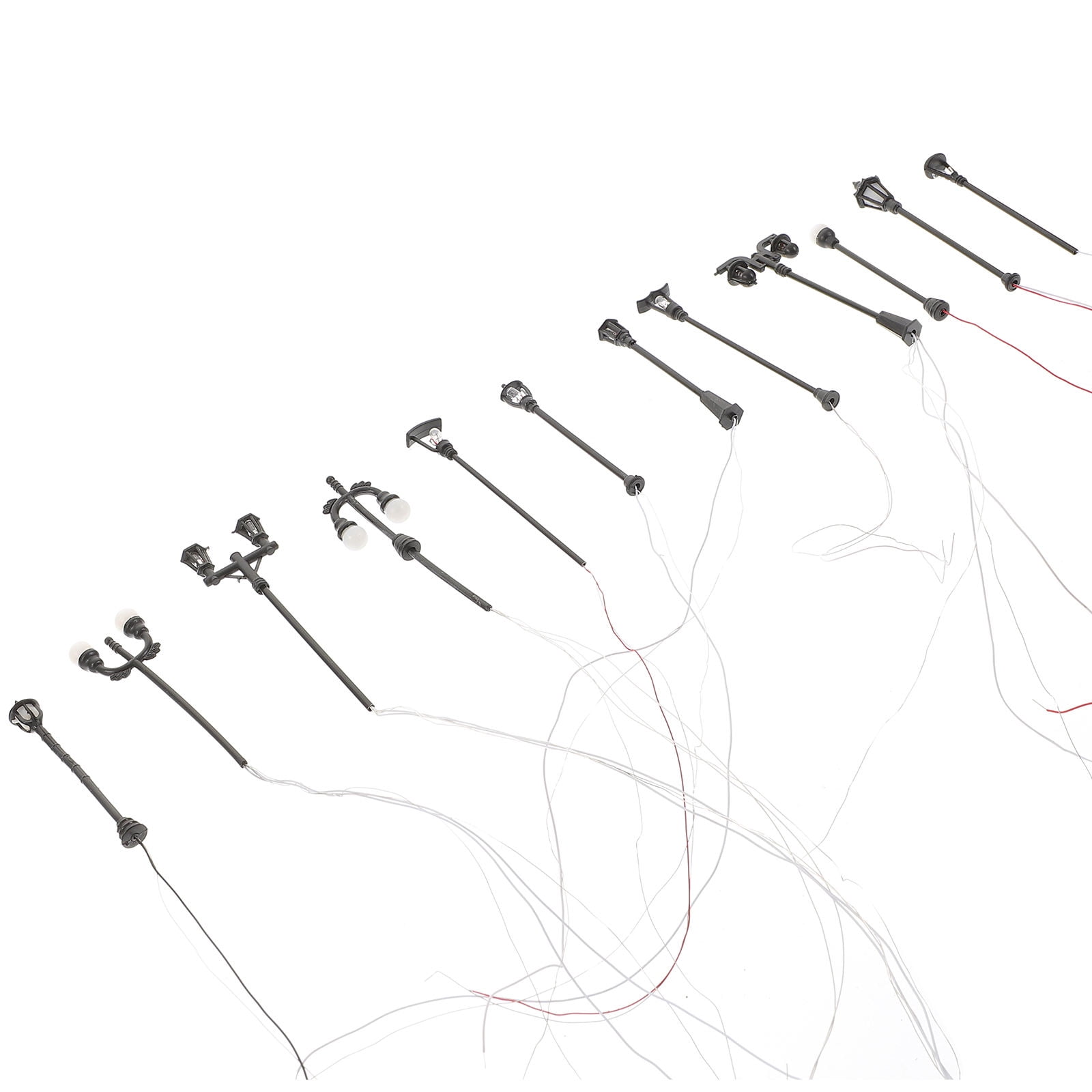 NIYANGLE Mini Street Light Model 12Pcs Assorted Color for Miniature ...