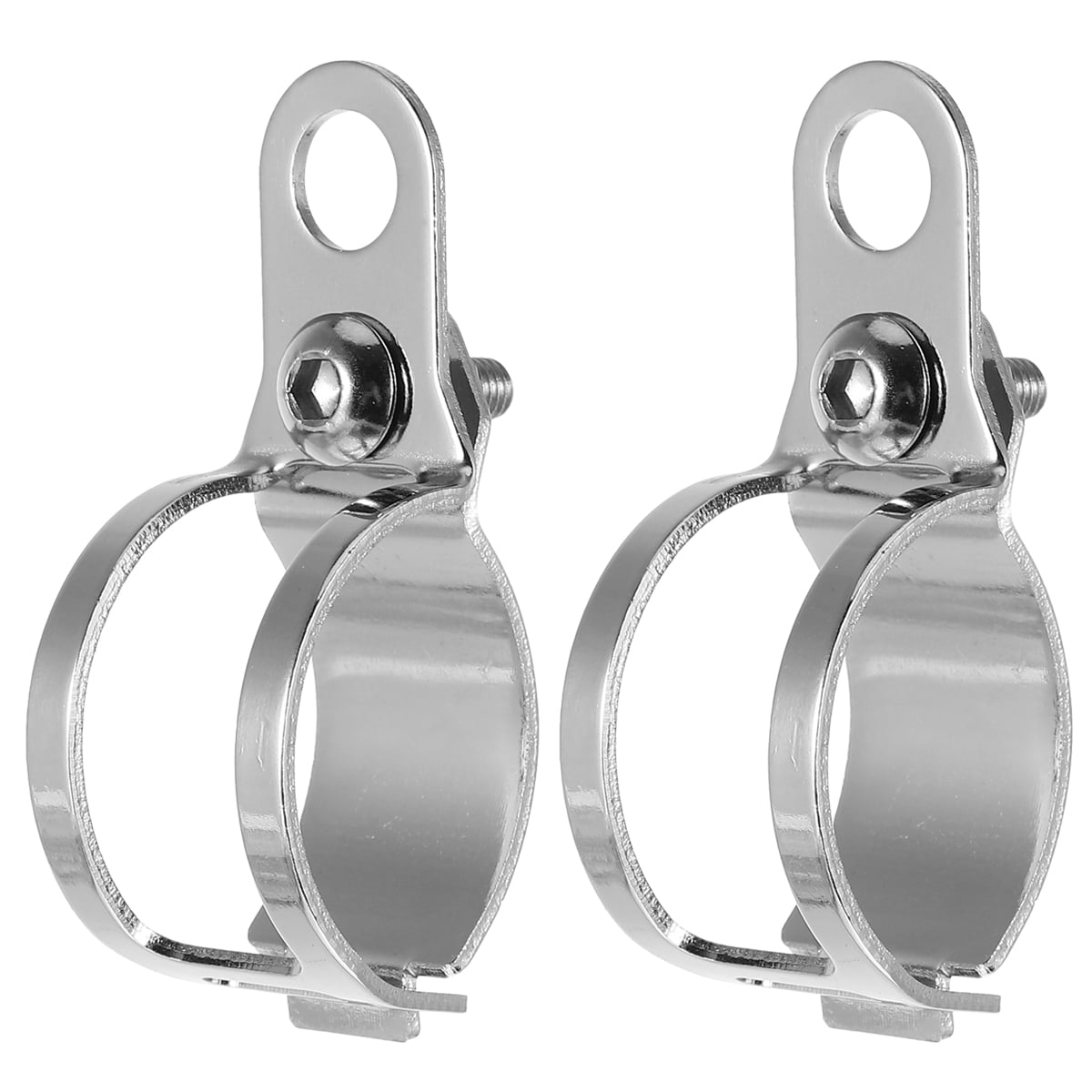 NIYANGLE Motorbike Turn Signal Brackets 2Pcs Silver Metal Turn Signal ...