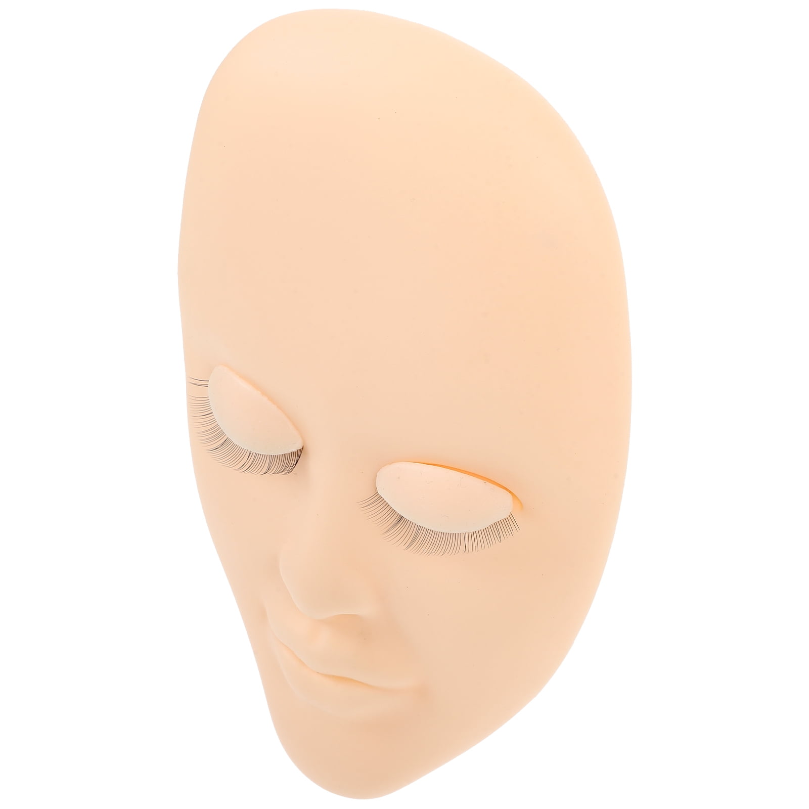 NIYANGLE Practice Lash Mannequin Head 1Set 6.3x4.7x1in Yellow Makeup ...