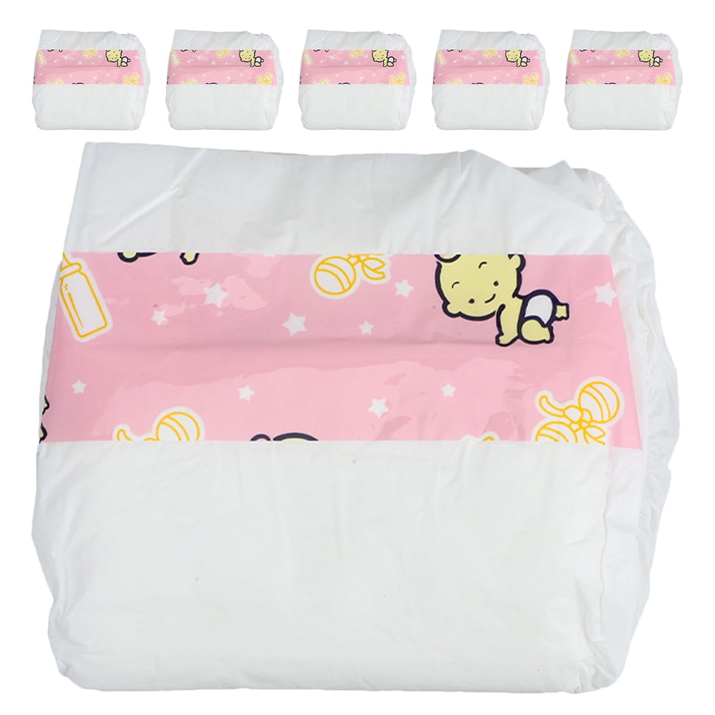 NIYANGLE Pretend Baby Diapers 6Set Miniature Design for Playtime ...