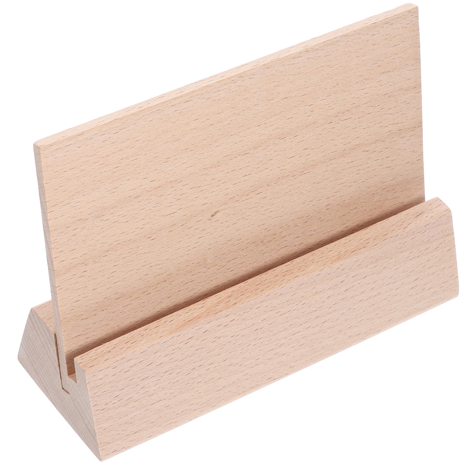 NIYANGLE Rectangular Wooden Display Stand 1Pack Beige for Holding ...