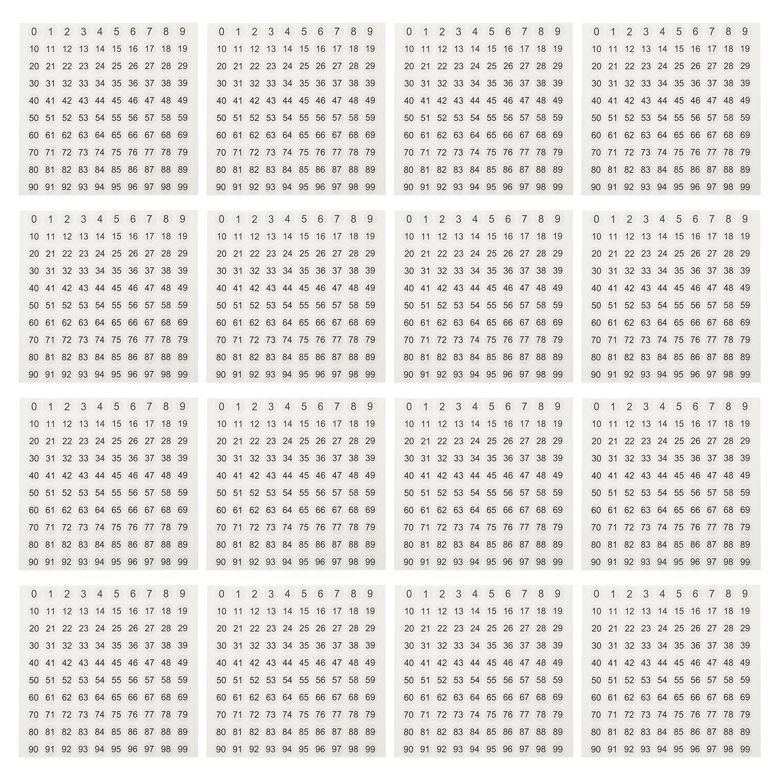 NIYANGLE Round Number Stickers Labels 20Set Simple and Practical for ...