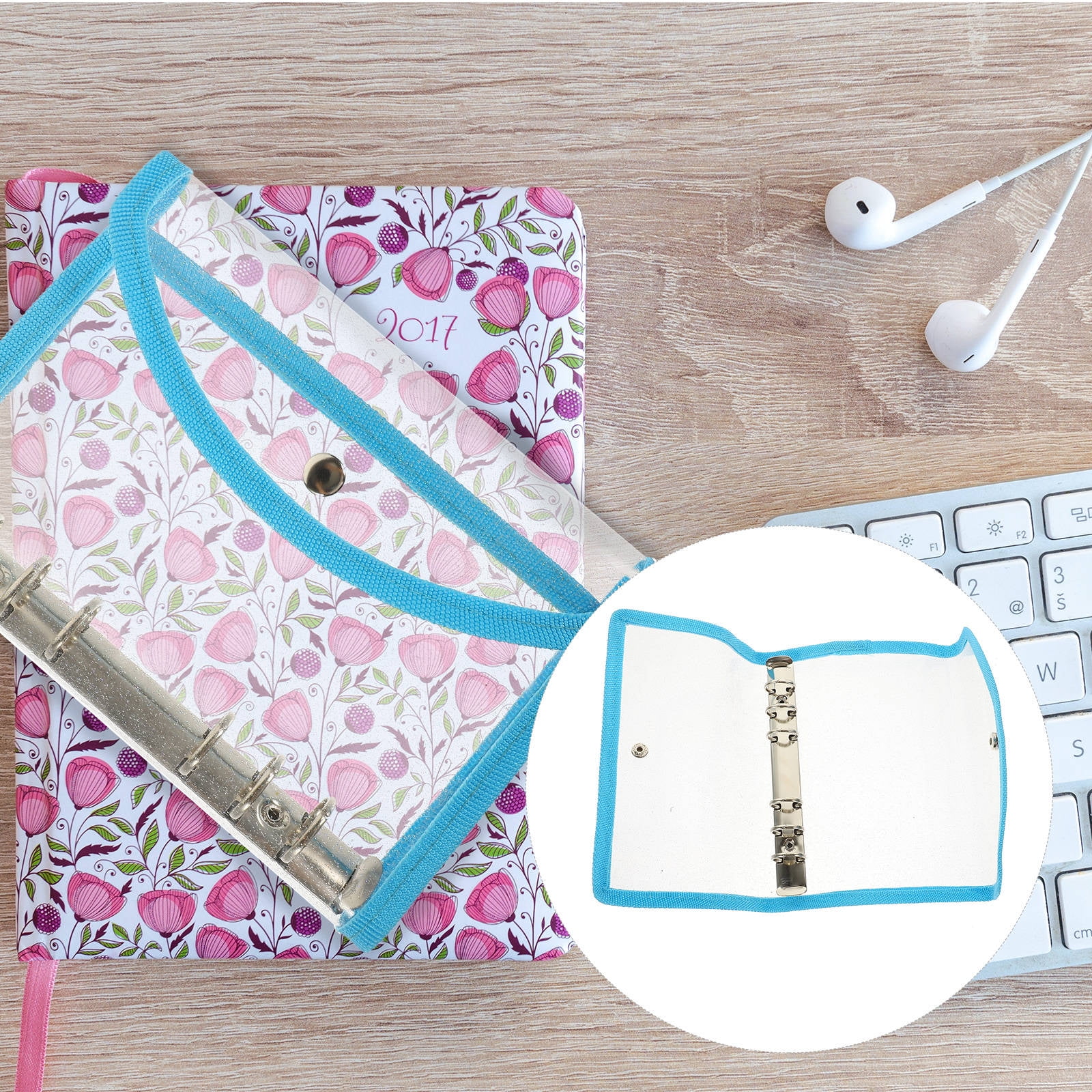 NIYANGLE Transparent Rectangular Notebook Cover for Refillable Binder ...